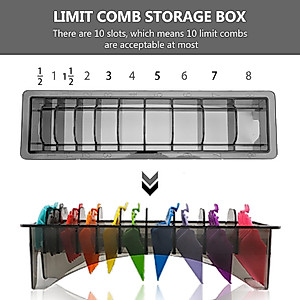 Clipper Guard Holder Organizer, Guard Holder Barber, Hair Clipper Case, Electric Hair Clipper Limit Comb Organizer Guide Comb Storage Case, Clipper Guard Holder Organizer