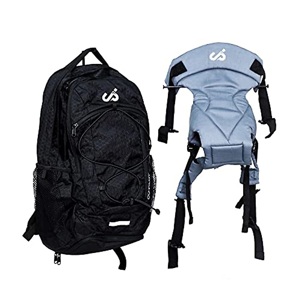 JP Copilot CarrierPak – 3-in-1 Baby Carrier, Diaper Bag, and Backpack, Black (8-30lb Carrier)