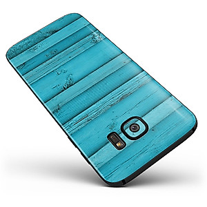 Design Skinz Design Skinz Signature Blue Wood Planks Full-Body Wrap Decal Skin-Kit for The Galaxy S8