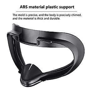 KAMILLEE VR Facial Interface Bracket PU Leather Foam Face Cover Pad Replacement & Lens Cover Accessories Set for Oculus Quest 2 （Widen Version）