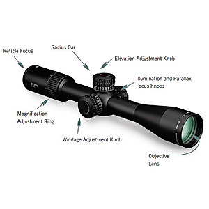 Vortex Optics Viper PST Gen II 5-25x50 First Focal Plane Riflescope - EBR-7C Reticle (MOA) , black
