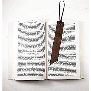 Chalk Factory Natural Leather Set of 24 Assorted Antique Finish Long Book Marks