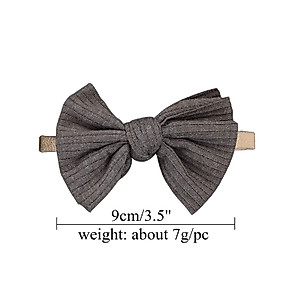 Globalsupplier inSowni 12 Pack Soft Stretchy Nylon Bow Headbands Hair Accessories for Baby Girls Toddlers Newborns Infants Kids