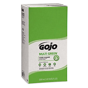 GOJO MULTI GREEN Hand Cleaner Gel, Citrus Scent, 5000 mL Multi-Purpose Hand Cleaner Refill PRO TDX Dispenser (Pack of 2) - 7565-02