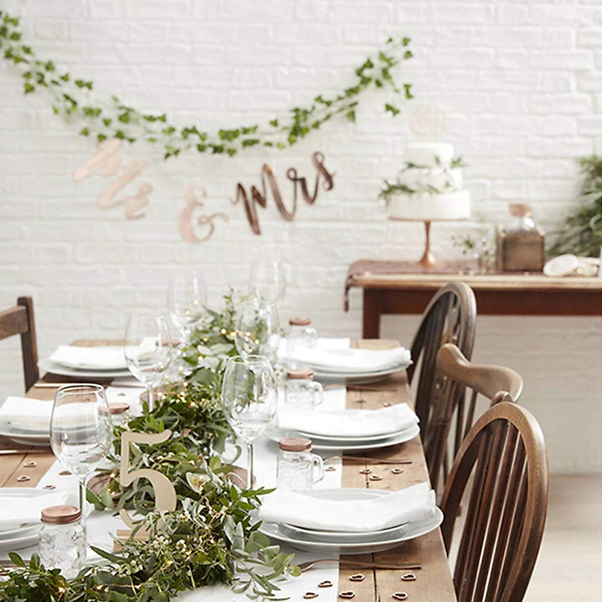 BWWNBY Artificial Leaf Foliage Rattan String Lights Vine Fairy Lights 6.5ft 20 LED Copper Wire Battery Powered Decor for Home Kitchen Garden Office Wedding Wall