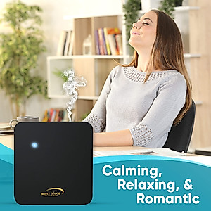 Smart Aroma Oil Diffuser HVAC Scent Air Machine, Large Room Aromatherapy Fragrance Waterless Nebulizer Essential Oil Scent Diffuser Home Air Freshener with Timer 2500 sq ft Coverage, MyScent 230