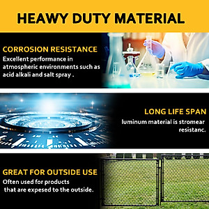 4 Pcs Chain Link Fence Gate Corner, 1-3/8" x 1-3/8" Aluminum Gate Corner Elbow with 12 Screws, Rust-Proof Chain Link Fence Fittings, 90° Gate Elbow Replacement for Outdoor Fence