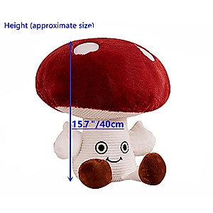 Ichesun Creative Vivid 3D Mushroom Pillow Gift Plush Throw Pillow (15.7" (Medium Size))