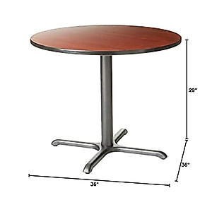 Cain 36" Round Breakroom Table- Cherry