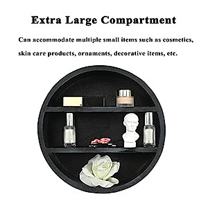 5 Pcs 10" Wall-Mounted Moon Phase Shelf Set, Solid Wood, Bed Sofa Wall Decor Storage Rack, Boho Moon Decors Crystal Display Shelf, Crescent Floating Shelves, Witch Gift