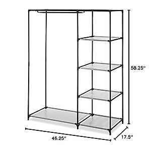 Whitmor Spacemaker Wardrobe with 5 Shelves