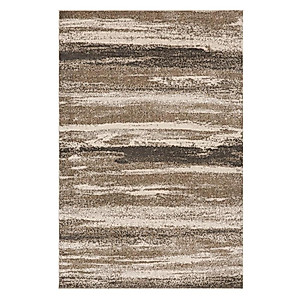 LUXE WEAVERS Lagos Collection 7501 Beige 8x10 Abstract Area Rug