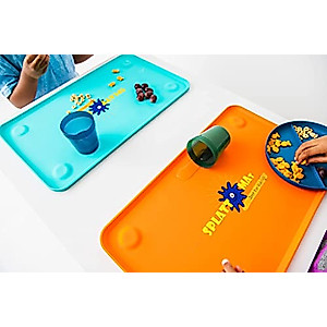 Splattmat Large Premium Silicone Kids Suctioned Placemat, New Sensory Montessori Inspired Food, Snack, Travel, & Arts & Crafts mat