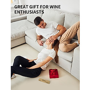 CORKAS Wine Key - Professional Handcrafted Heavy Duty Waiter Corkscrew, Compact Wine Opener with Double Hinged, Foil Cutter and Bottle Opener, Gifts for Servers, Sommelier, Bartenders - Red