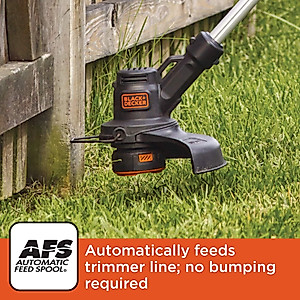 BLACK+DECKER 20V MAX* POWERCONNECT 10 in. 2in1 Cordless String Trimmer/Edger + Sweeper Combo Kit (LCC222)