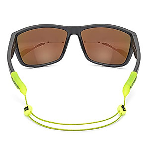 Pilotfish No Tail Adjustable Eyewear Retainer Cable Strap: Sunglasses, Eyeglasses, Glasses (14 Inch, HI-Vis Green)