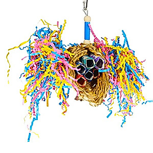 Bonka Bird Toys Mini Taco 1359 Foraging Bird Toy Parrot Cages Cockatiel Parakeet Conure Lovebird Toys. Quality Product Hand Made in The USA.
