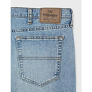Wrangler Authentics Men's Classic 5-Pocket Relaxed Fit Flex Jean Bleached Denim Flex 46W x 30L