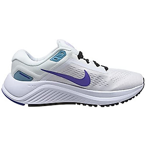 Nike Women's Zoom Structure 24 Trainers (White/Barely Grape/Cerulean/Psychic Purple, us_Footwear_Size_System, Adult, Women, Numeric, Medium, Numeric_9_Point_5)