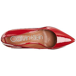 Calvin Klein Women's Gayle Pump, Crimson Red, 8