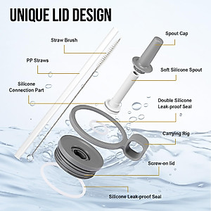 1TG Tactical 40 oz Tumbler with Straw and Lids - Tactical Water Bottle with Handle | Reusable Stainless Steel Metal Bottle Silicone Straws with Cover | Cupholder Friendly for Travel Camping Gym Shcool