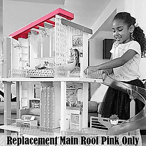 Replacement Parts for Barbie Dreamhouse - Barbie Doll Dream House FHY73 & FHY74 ~ Replacement Main Roof ~ Pink