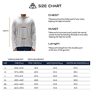 Haimont Men's UPF 50+ Sun Protection Hoodie Shirt Long Sleeve SPF Fishing Outdoor UV Hiking Shirts Lightweight, Light Grey, 3XL