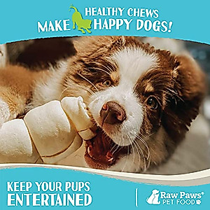 Raw Paws 10-inch Retriever Beef Cheek Rolls for Dogs, 4-ct - Packed in USA - Safe Rawhide Alternative Dog Chews - Free-Range Cow Cheek Rolls for Dogs - Retriever Rolls for Large Dogs