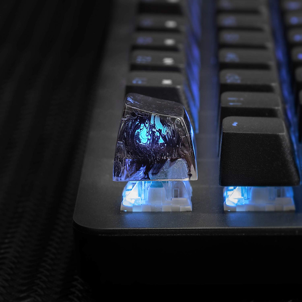 IFYOO Chinse Ink Style Resin Keycaps, Creative DIY Handmade Personalized Customized Translucent for Mechanical Gaming Keyboard SA Keyboard Key Caps