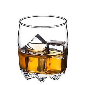 Tigerchef Heavy Duty, Professional Grade Glasses. Dishwasher safe. Serve Drinks, Liquor, Wine, Alcohol, Beer, Shots, Cocktails, Margarita, Water, Desserts. (Rocks Tumbler 10 Oz, 6)