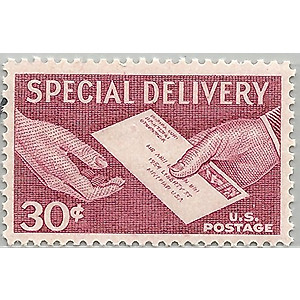 US Special Delivery Stamp 30 Cents, Letter, Hand To Hand Scott E21