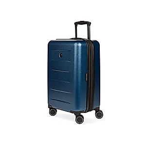 SwissGear 8020 Hardside Expandable Luggage with Spinner Wheels, Navy, Carry-On 18-Inch
