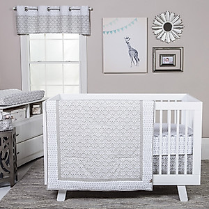 Trend Lab Art Deco 3 Piece Crib Bedding Set, Can Be Used As A Blanket Or A Playmat for Tummy Time, Includes Quilt, Fitted Crib Sheet and Skirt