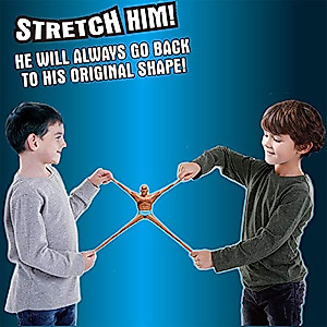 Nasidear Stretch Figure,8'' Stretch Man for Twisting Pulling Bending,Stretchy Man Action Figure