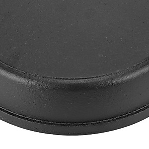 Cast Iron Skillet with 2 Handle, Non Stick Heat Resistant Frying Pan 25cm Rounde Mini Flat Bottomed Camping Skillet Cooking Cookware for Cooking Egg Steak