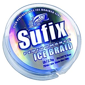 Sufix Ice Braid 10 lb (Glacier Blue, Size- 75 YD Spool)