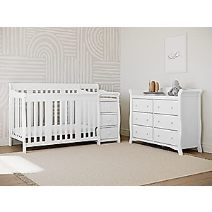Storkcraft Avalon 6 Drawer Double Dresser (White) – Dresser for Kids Bedroom, Nursery Dresser Organizer, Chest of Drawers for Bedroom with 6 Drawers, Classic Design for Children’s Bedroom