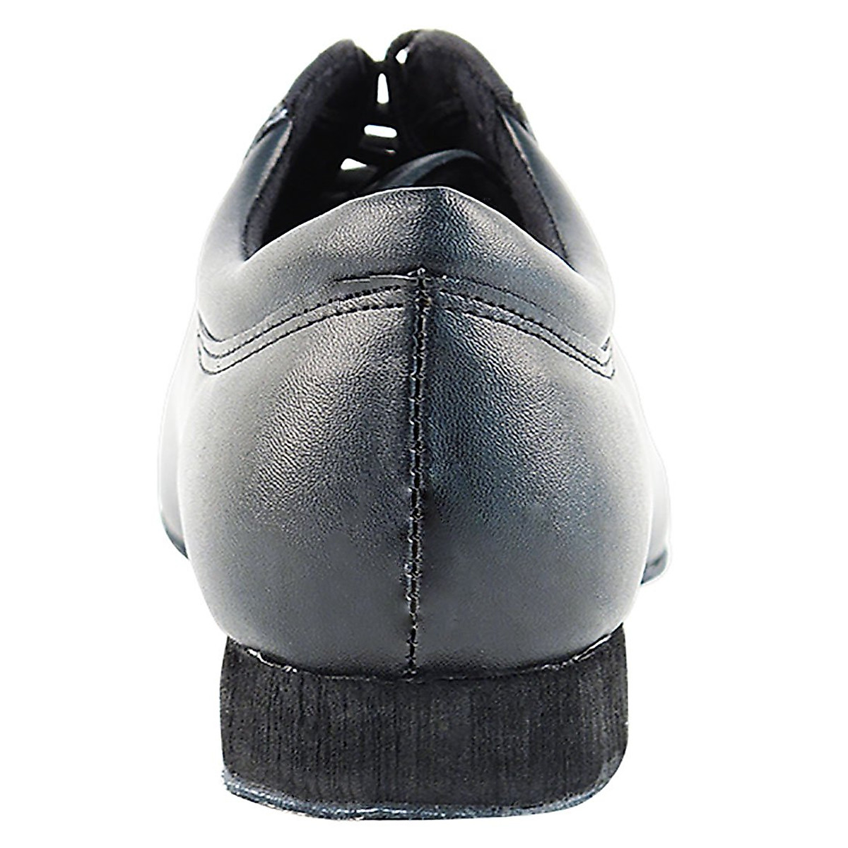 Very Fine Dance Shoes - Ladies Practice, Cuban Low Heel Ballroom Dance Shoes - 2601-0.5-inch Heel and Foldable Brush Bundle - Black Leather - 7.5
