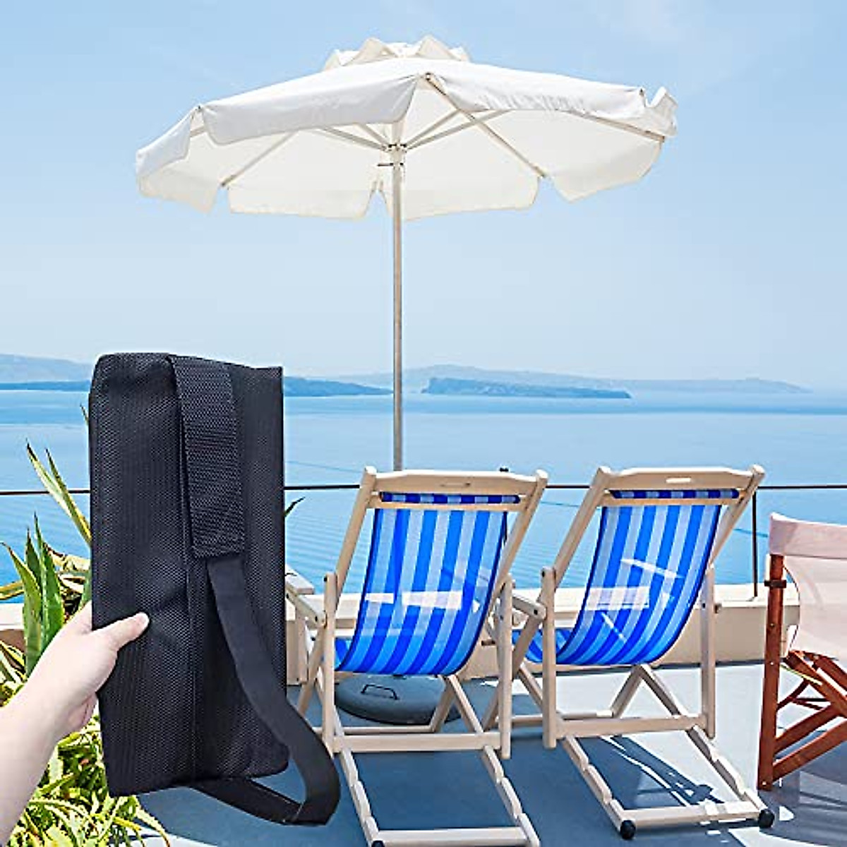 Universal Replacement Pillow Headrest for Zero Gravity Chair with Elastic Band, Beach Removable Padded Headrest Pillow for Recliner Lounge Chairs