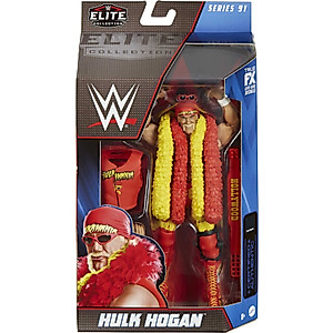 WWE Elite Collection Action Figure Hulk Hogan 6-inch Posable Collectible for WWE Fans Ages 8 Years Old & Up​