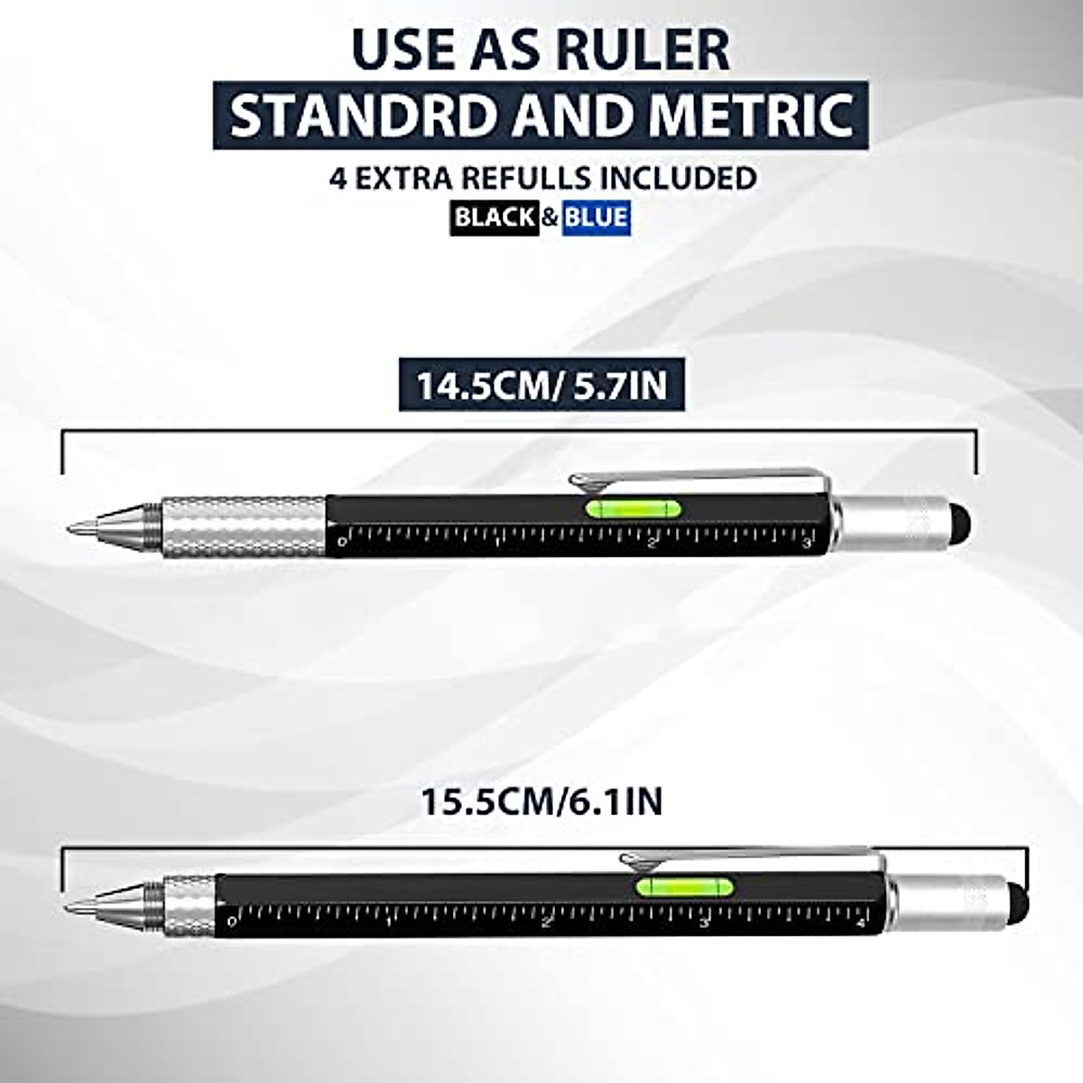 Cool Gadgets for Men Women Multitool Pen Set Unique Mens Gifts Who Have Everything, Novelty Mens Stocking Stuffers for Teen Boys, Adults