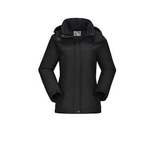 CAMEL CROWN Women's Ski Jacket Winter Snow Coat Warm Fleece Mountain Waterproof Female Jacket