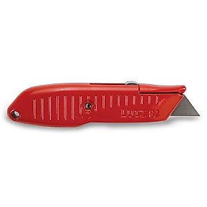 Lutz 30582#82 Safety Nose Retractable Blade Utility Knife - Red (82-RD)