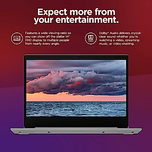 Lenovo IdeaPad 3 Laptop, 14" FHD Display, Intel Core i5-1135G7 Processor, 20GB RAM, 1TB PCIe SSD, Webcam, SD Card Reader, Wi-Fi 6, Windows 11 Home, Grey