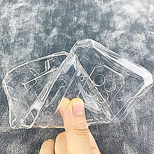 Ytaland for DOOGEE S86 / DOOGEE S86 Pro Case, with 2 x Tempered Glass Screen Protector. (3 in 1) Crystal Clear Silicone Shockproof TPU Bumper Protective Phone Case Cover