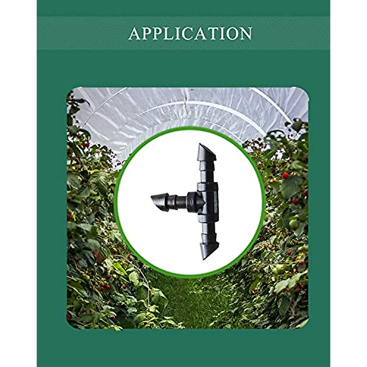 Irrigation Tubing Tee,Tee Connector for 1/4'' Drip Irrigation Tubing Parts drip Irrigation Fittings,Pack of 50