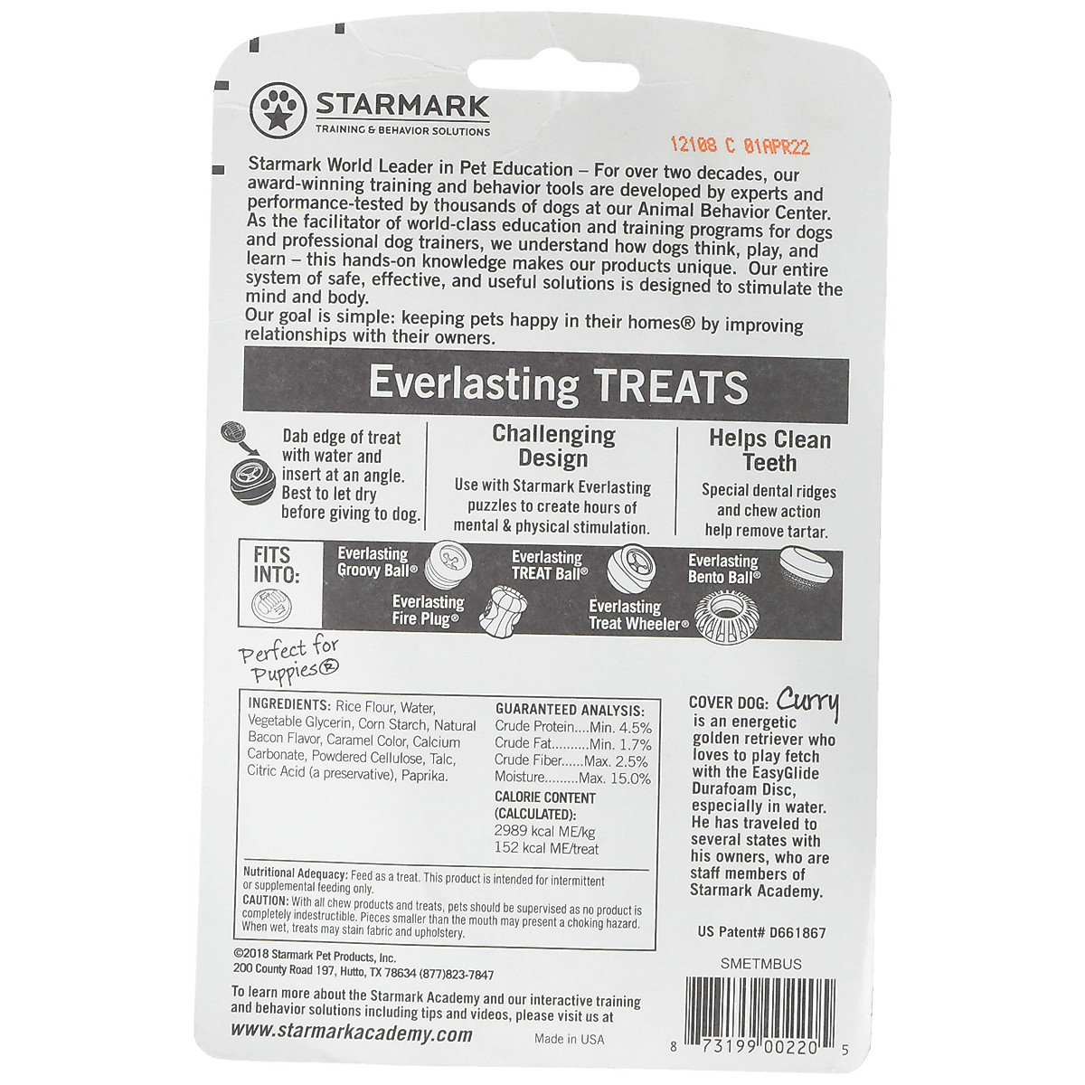 Starmark Everlasting Dental Chew, Bacon Flavored, Medium, 8 Count