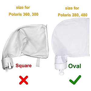 S-Union Pool Cleaner Parts Replacement for Polaris, 2 pack 280 All Purpose Bag, 3 pack Pool Cleaner All Purpose Tire, 5 pack Sweep Hose Scrubber Replace for Polaris 280 Part NO K13 K16 C-10 9-100-3105