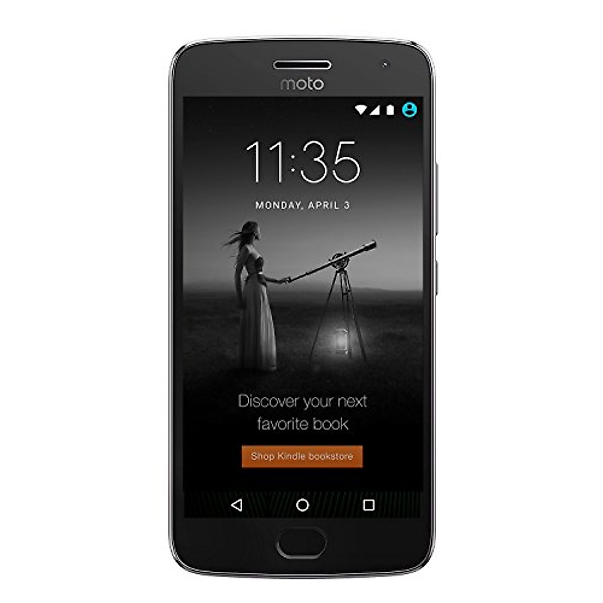 Moto G Plus (5th Generation) - Lunar Gray - 64 GB - Unlocked - Prime Exclusive - with Lockscreen Offers & Ads