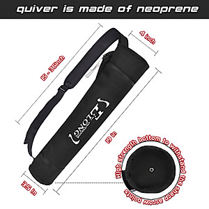 ELONG Adjustable Archery Back Arrow Quiver Holder - Upgraded Quiver Arrows for Compound Recurve Bow and Hunting Target Practicing Youth and Adults